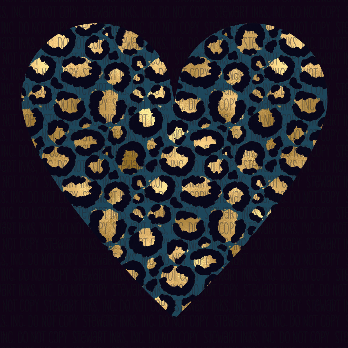 Transfer - Green Heart Gold Leopard – Stewart Inks