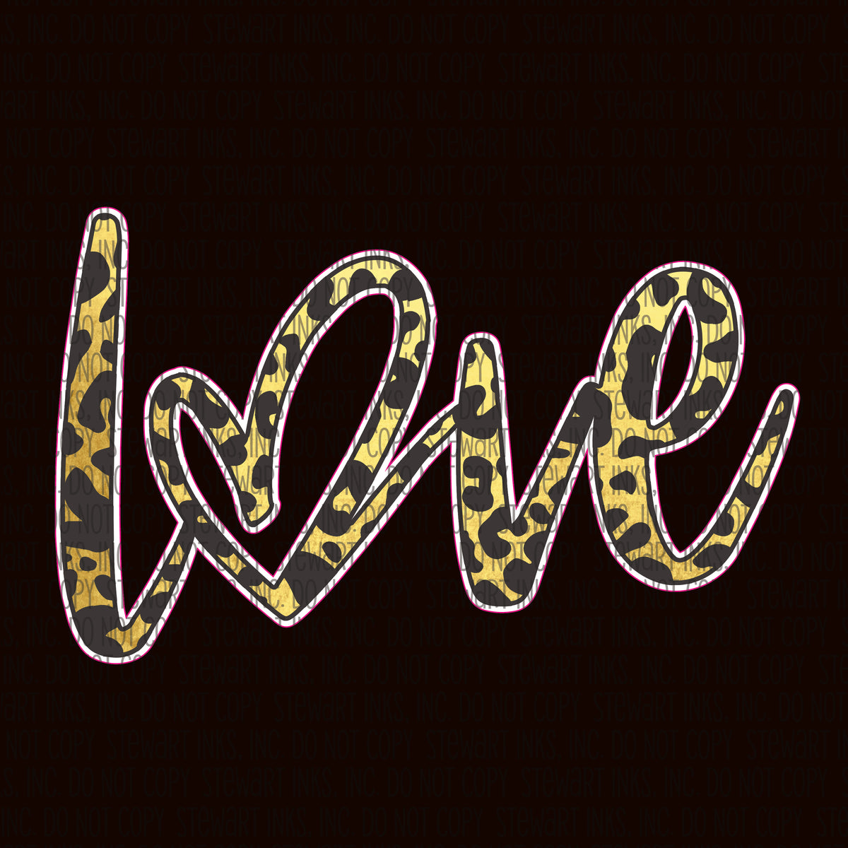 Transfer - Leopard Print LOVE – Stewart Inks