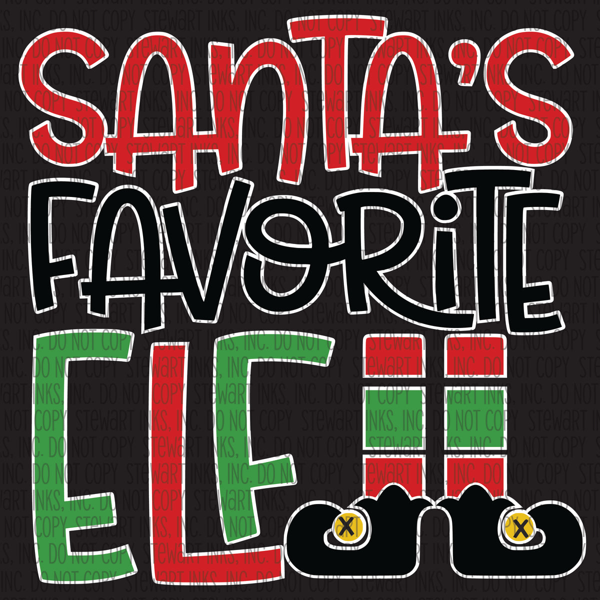 Transfer - Santa's Favorite Elf – Stewart Inks